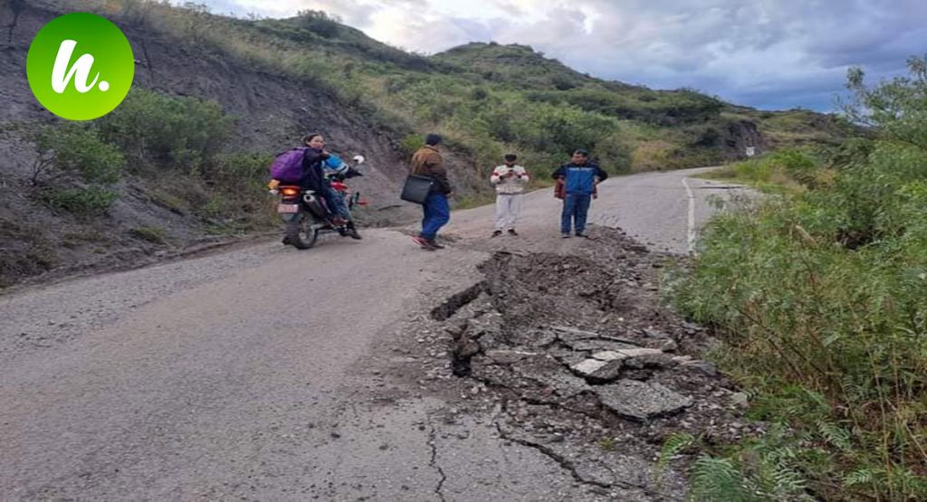 Huantar – Succha: Vía sufre reptación de suelos