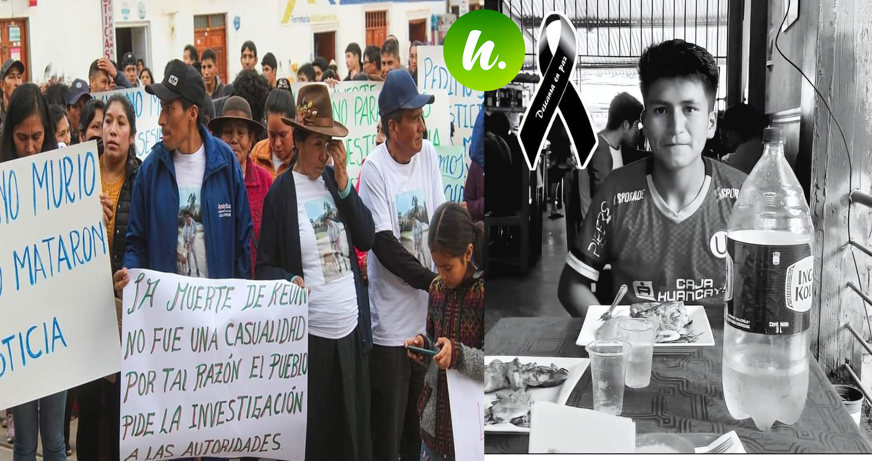 Llamellín llora y pide justicia por Kevin Jara Asensios