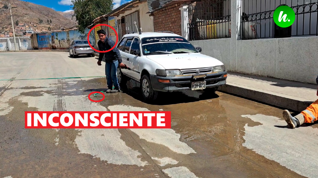 Huaraz sin agua y él la desperdicia