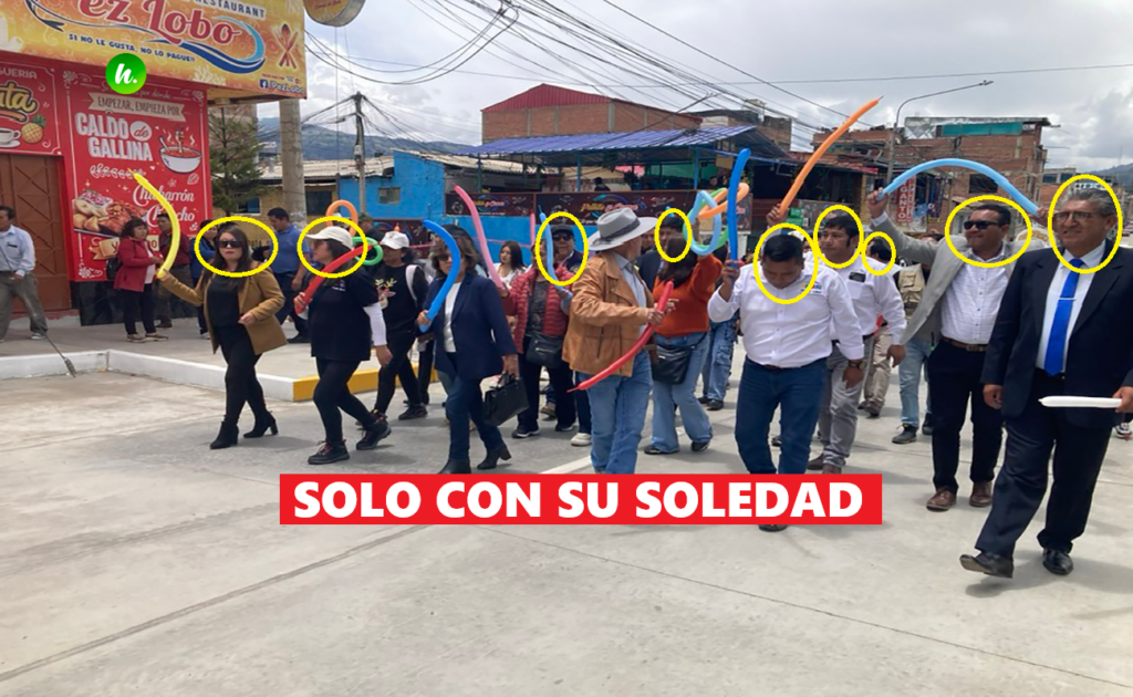 Alcalde inaugura la Av. Gamarra en soledad política, sin vecinos ni ...