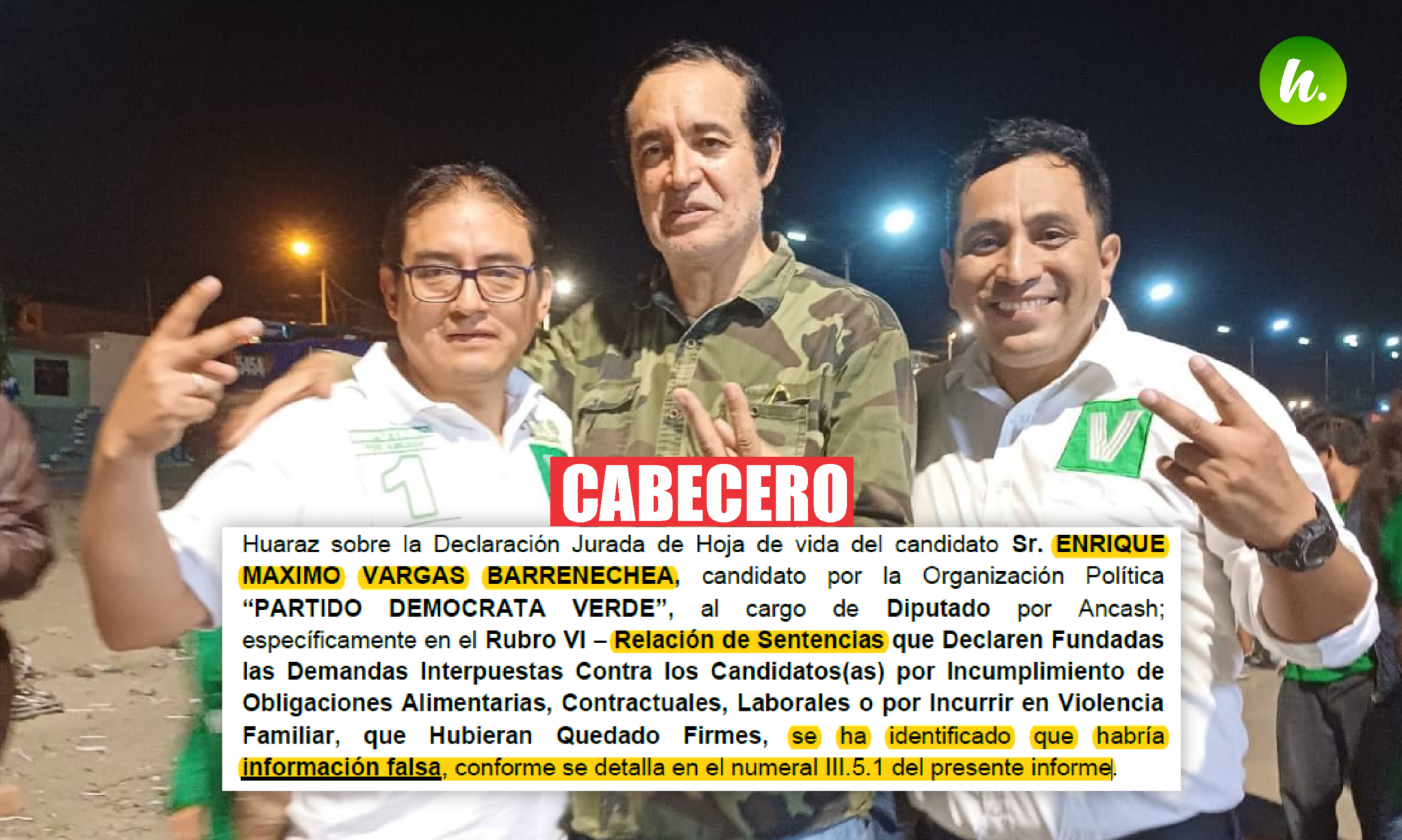 “Cocinero” sería excluido por no declarar sentencia en su hoja de vida
